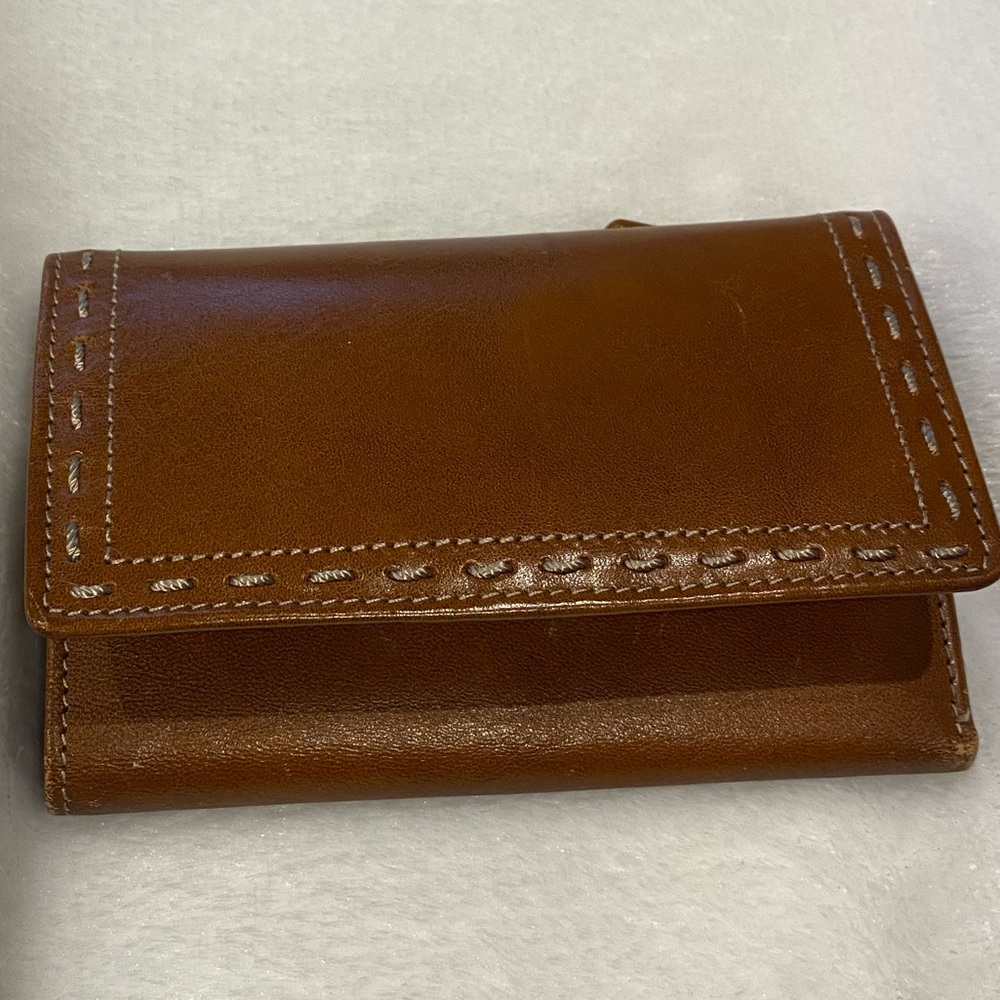 Genuine Leather Fossil Trifold Wallet - Gem